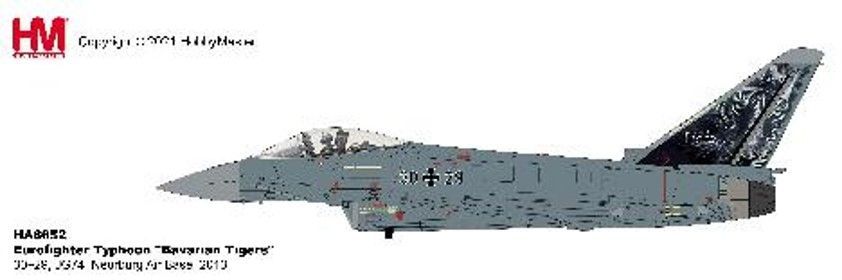 Eurofighter Typhoon 'Bavarian Tigers' 30+29 JG 74 Neurburg Air Base 2013 - John Ayrey Die Casts